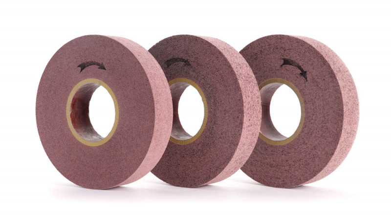 Super Fiber Non woven Abrasive Convolute Wheel for Metal Deburring and ...